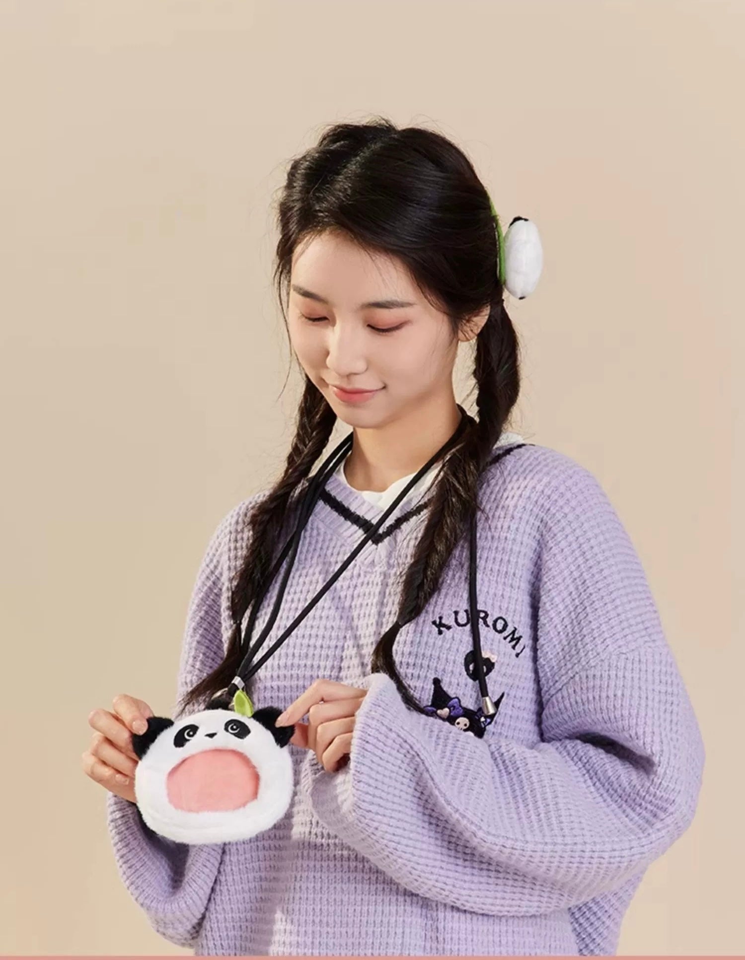 Plush Panda Mini Bag – Moonaura